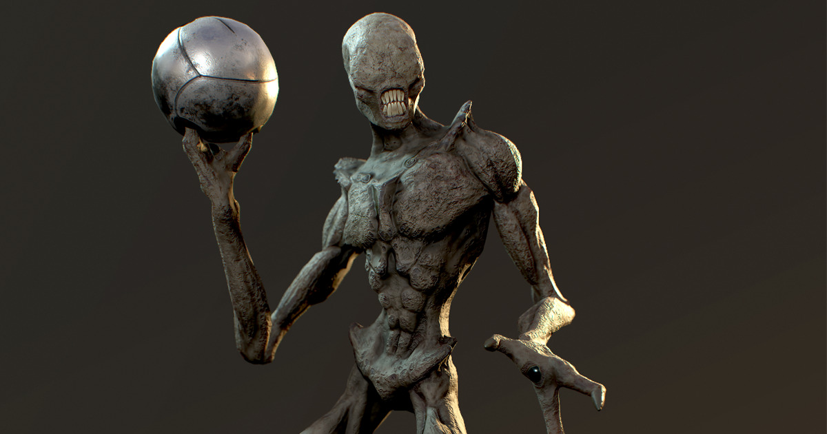 Demon Horror Creature with Weapon | 3D Creatures | Unity Asset Store