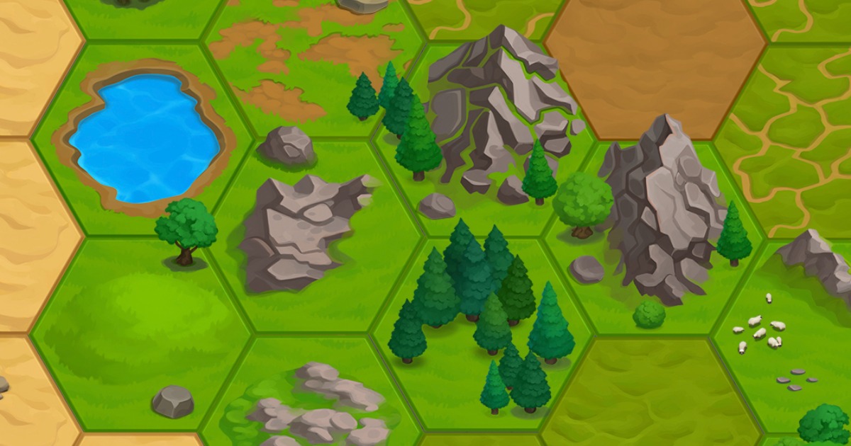 Stylized Hex Fields And Water Basic Set With Objects 2d Tiles Unity Asset Store