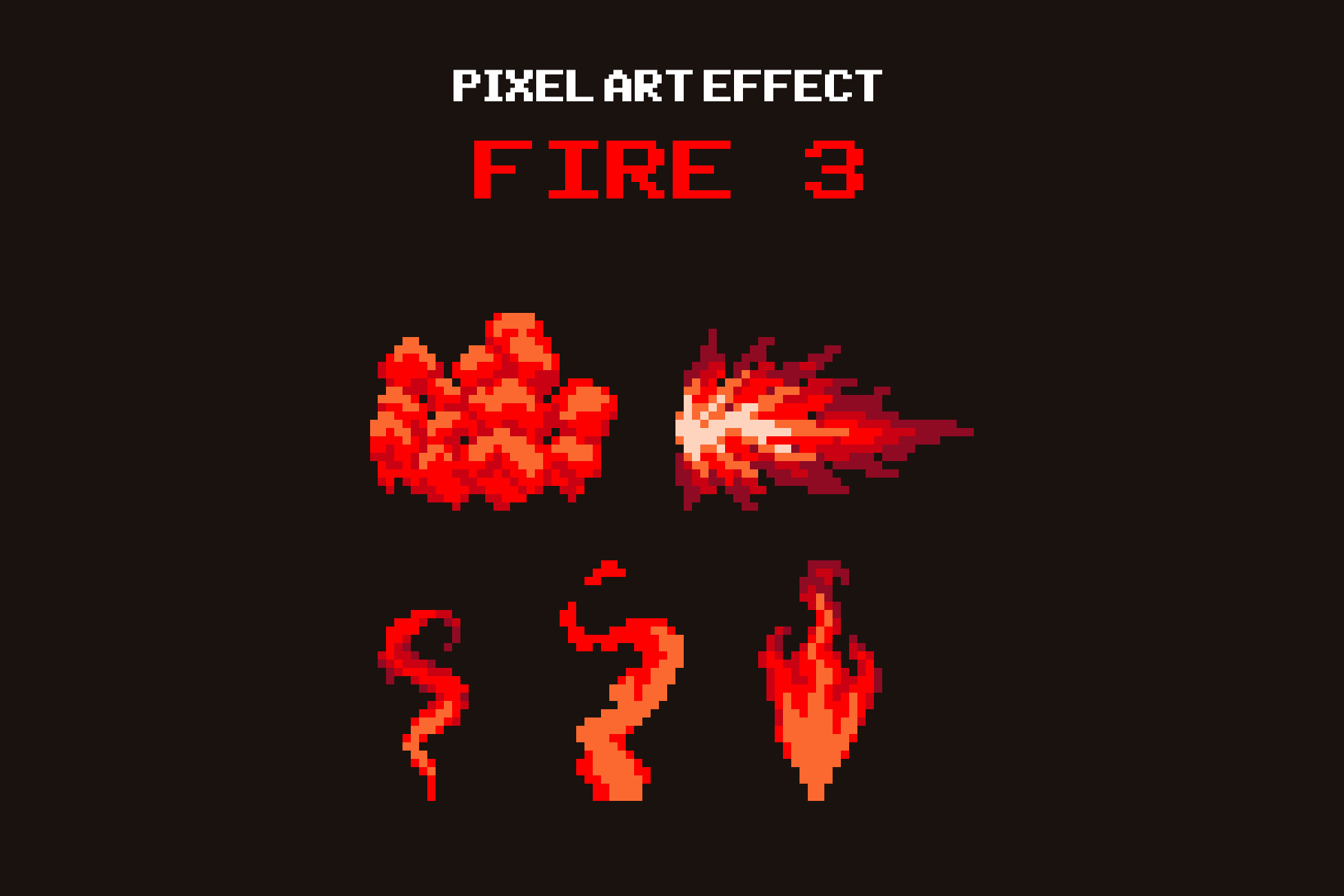 Fire 3 – Pixel Art Effect by Sanctumpixel