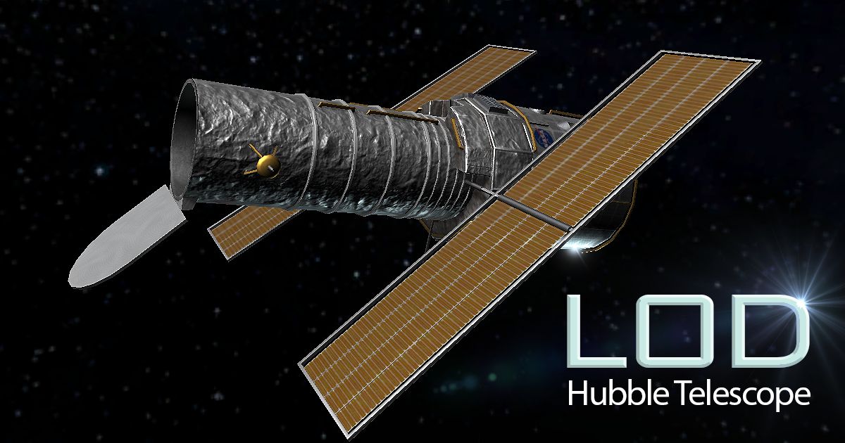 LOD Hubble Telescope | 3D Space | Unity Asset Store