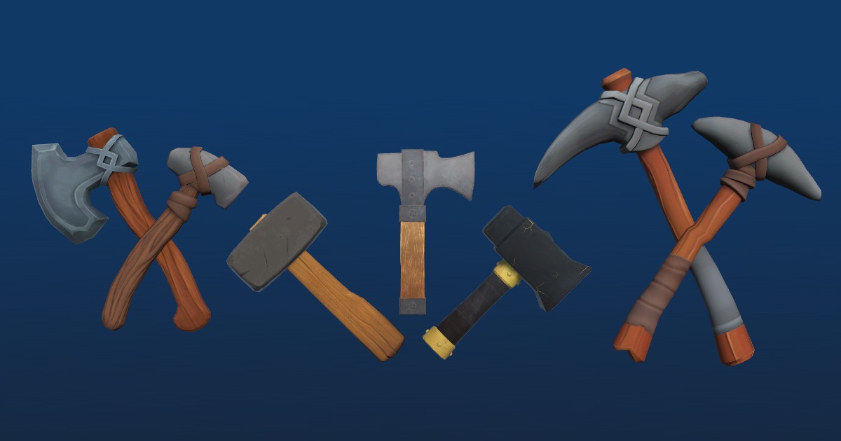 Stylized Fantasy Tools & Icons | 3D Tools | Unity Asset Store