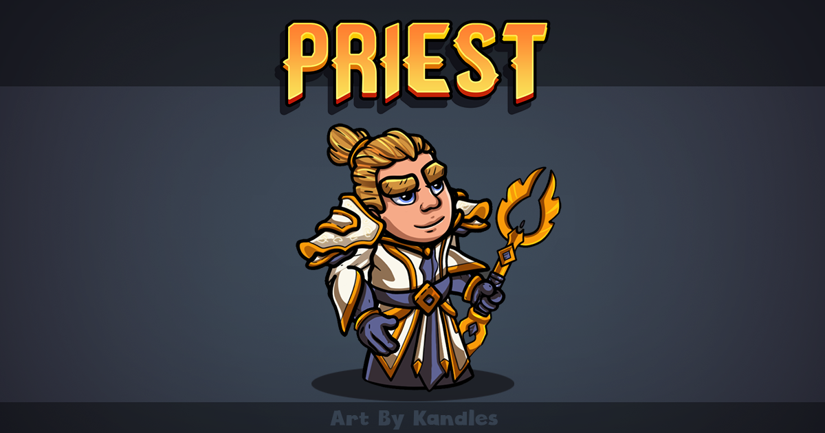 Human Priest | 2D Characters | Unity Asset Store