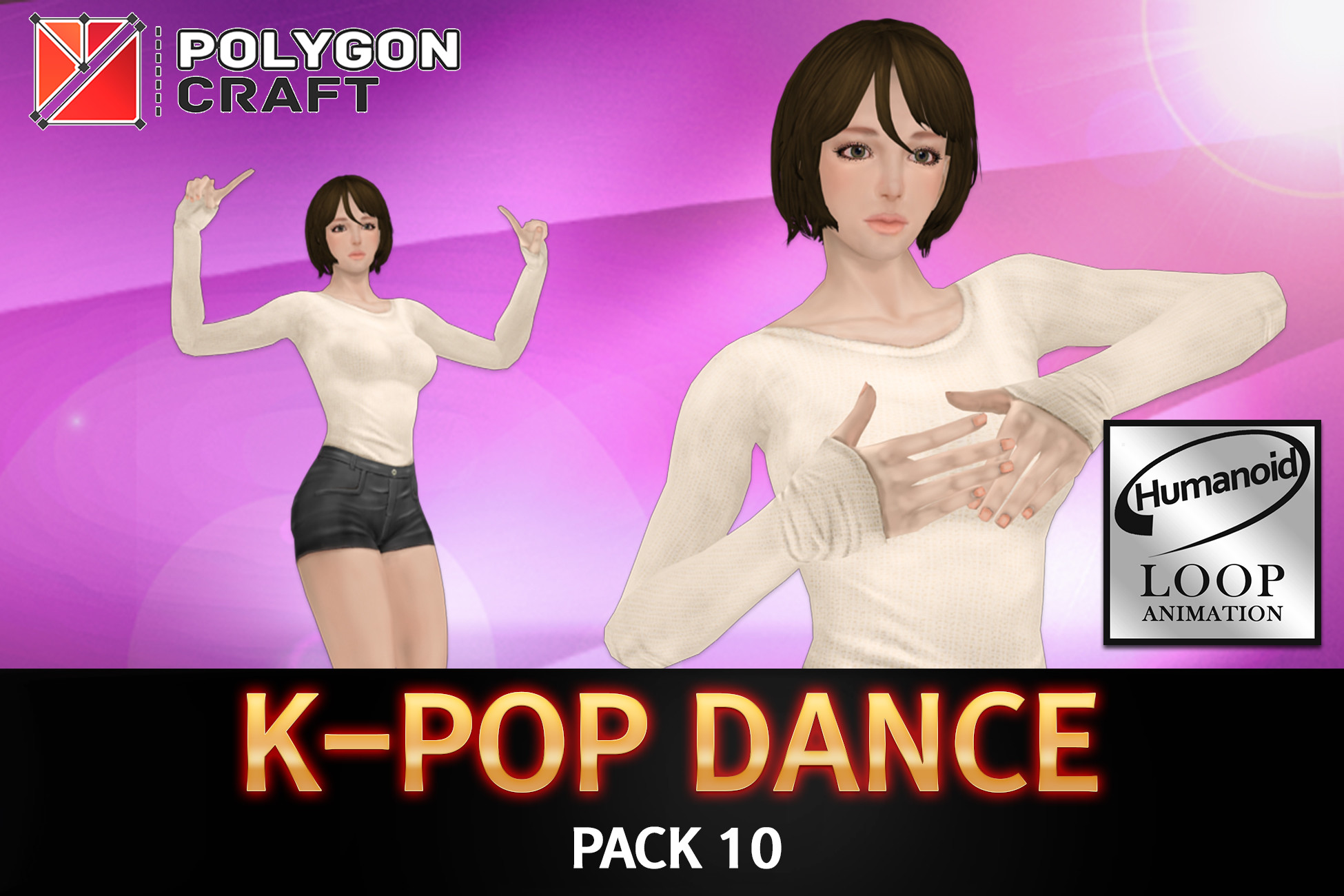 K-POP Dance Pack 10 | 3D 애니메이션 | Unity Asset Store