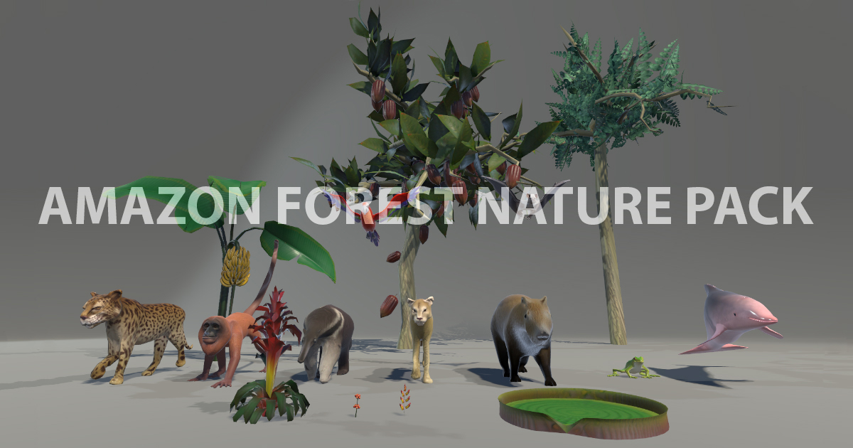 Amazon Forest Nature Pack | 3D Creatures | Unity Asset Store