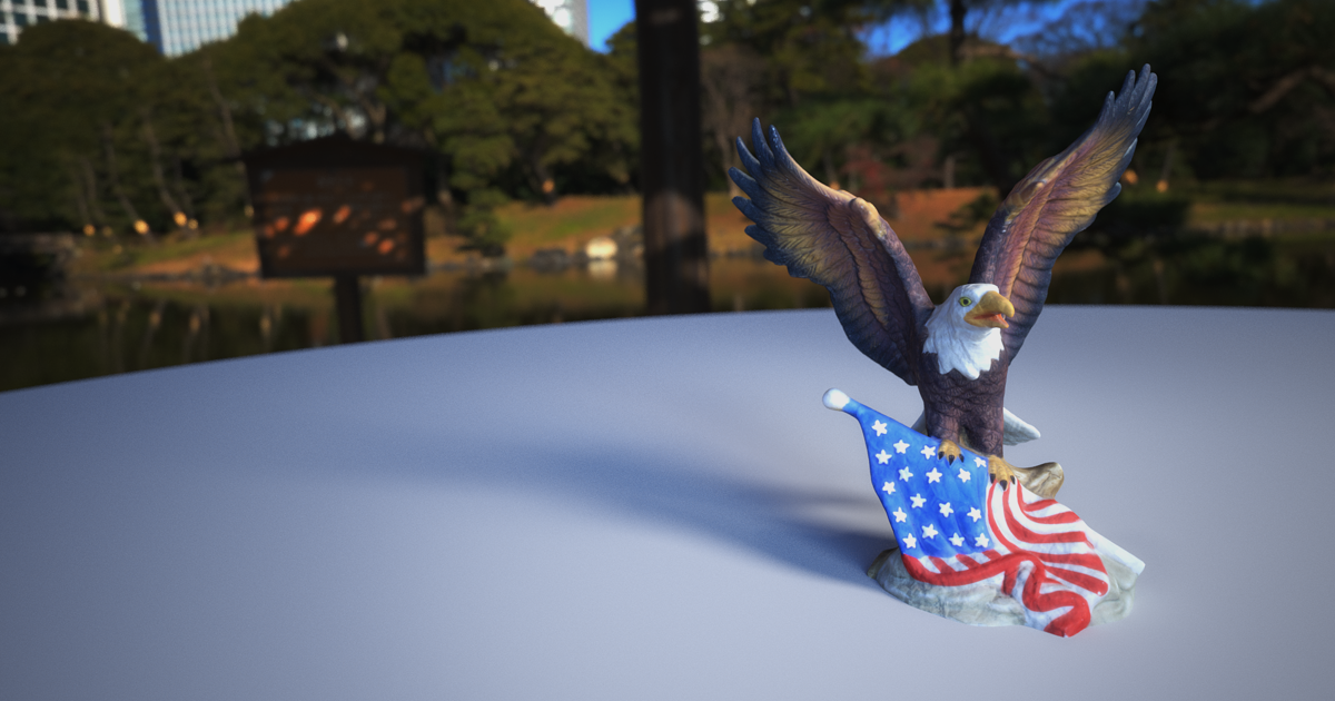 0001-10_FlagEagle | 3D Props | Unity Asset Store