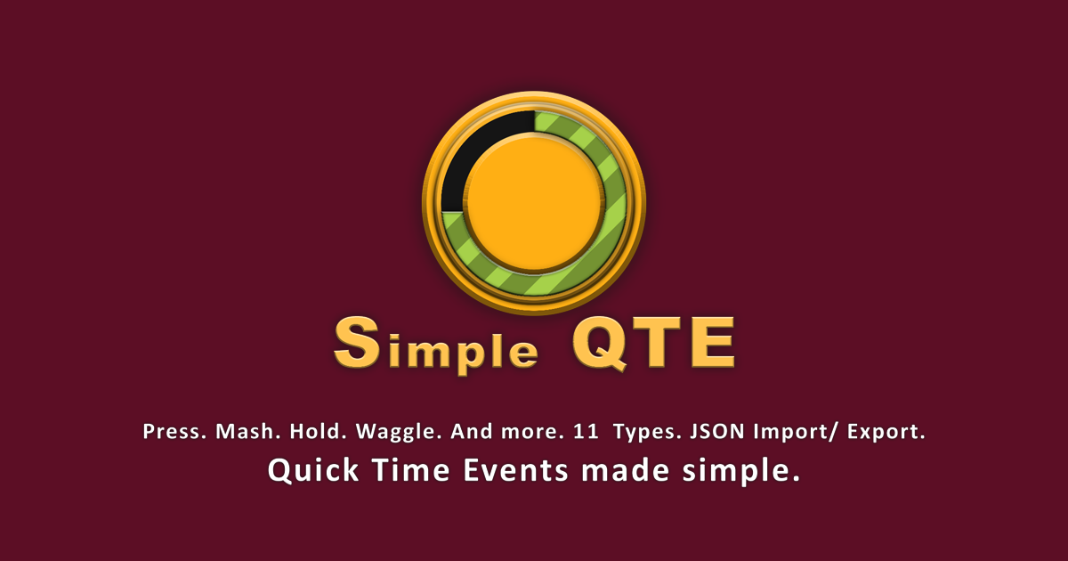Simple QTE: Quick Time Events made easy w/ JSON support & 11 QTE types ...