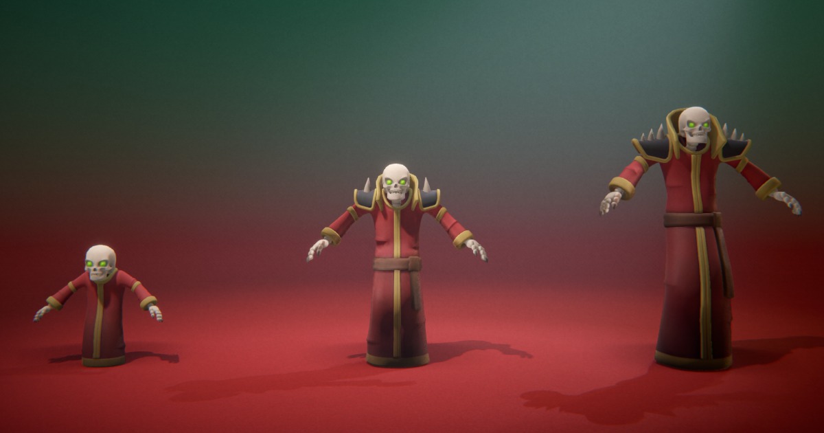 Lich Mage Family Pack - Characters + Animations | 3D Characters | Unity Asset Store
