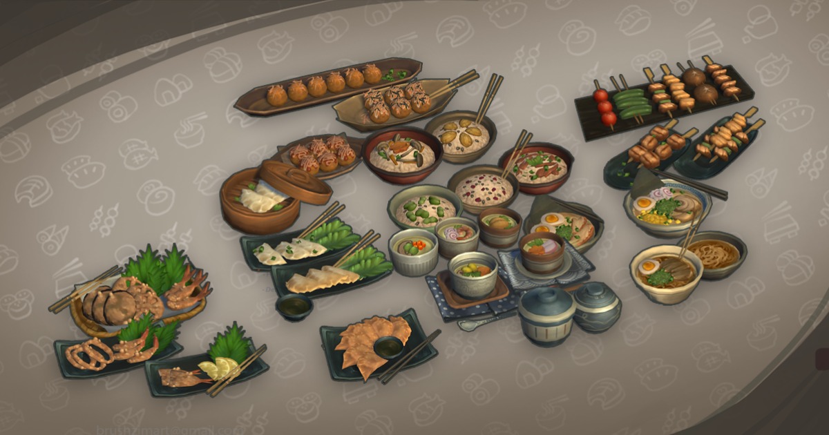 Japanese food - Pack 2 | 3D Food | Unity Asset Store