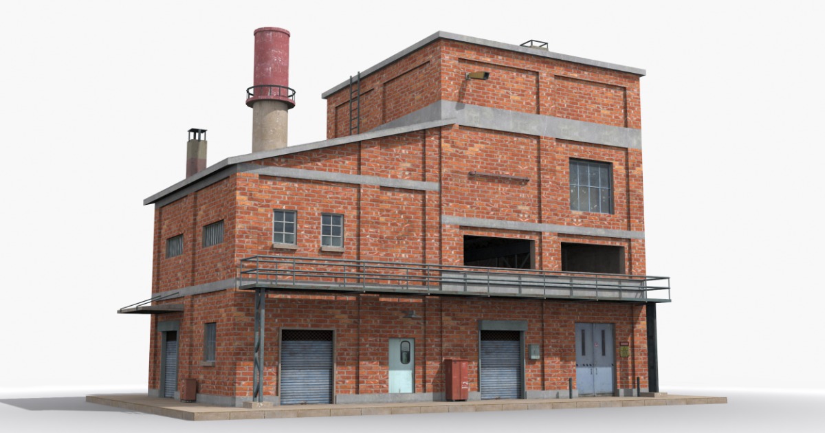 Industrial Factory Building – Variant 17 | 3D Industrial | Unity Asset ...