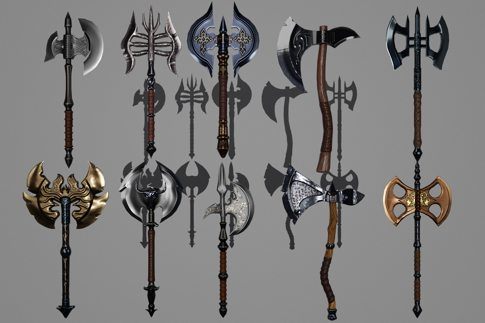 Axe Pack01! | 3D Weapons | Unity Asset Store