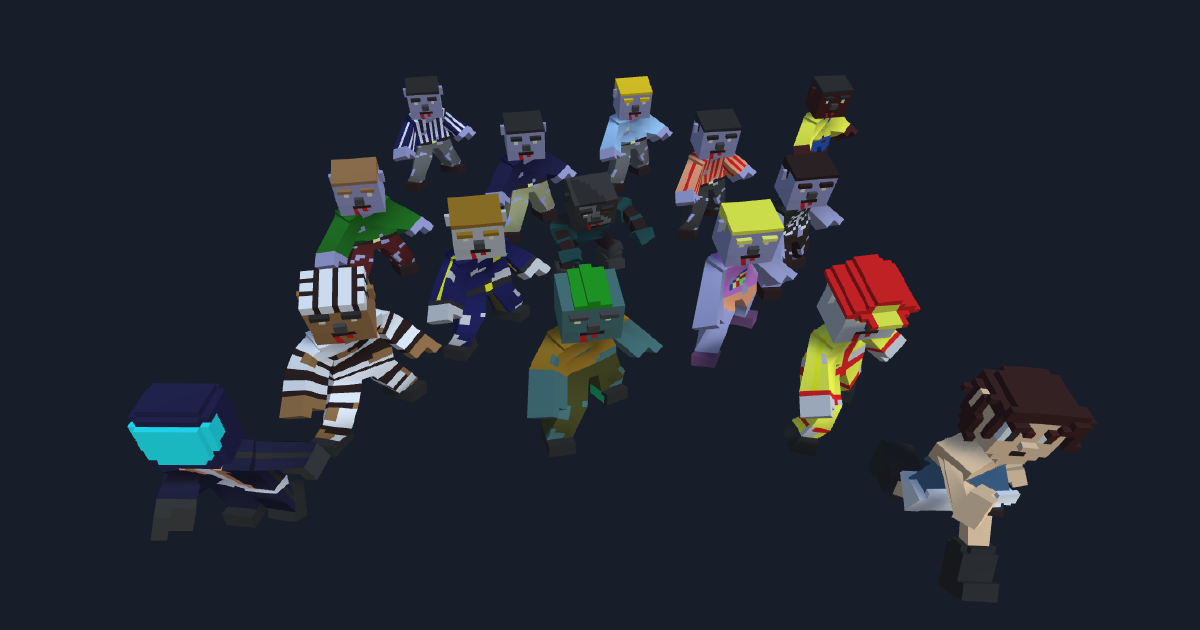 Zombie and Character Voxel | 3D Characters | Unity Asset Store