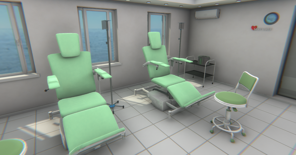 Blood transfusion station - hospital | 3D Interior | Unity Asset Store