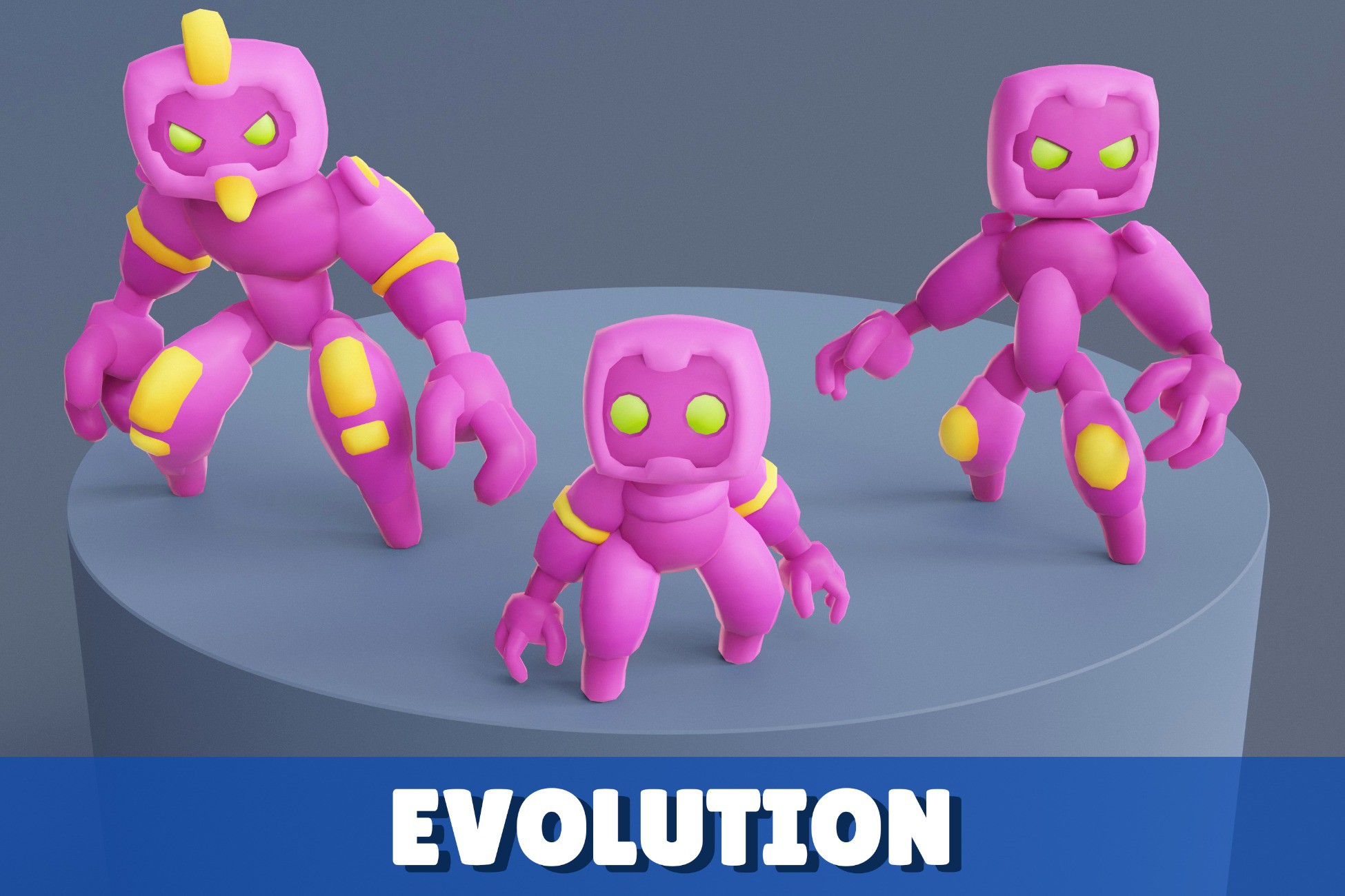 Robot Characters Parallax 3d 로봇 Unity Asset Store