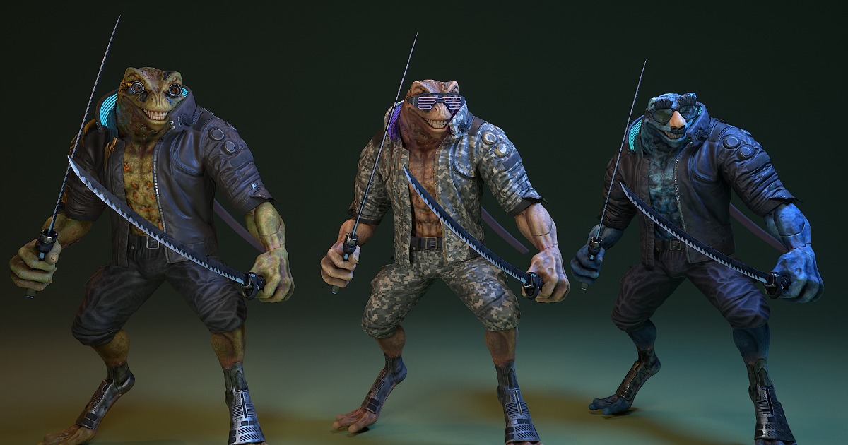 Cyberpunk Frog | Characters | Unity Asset Store