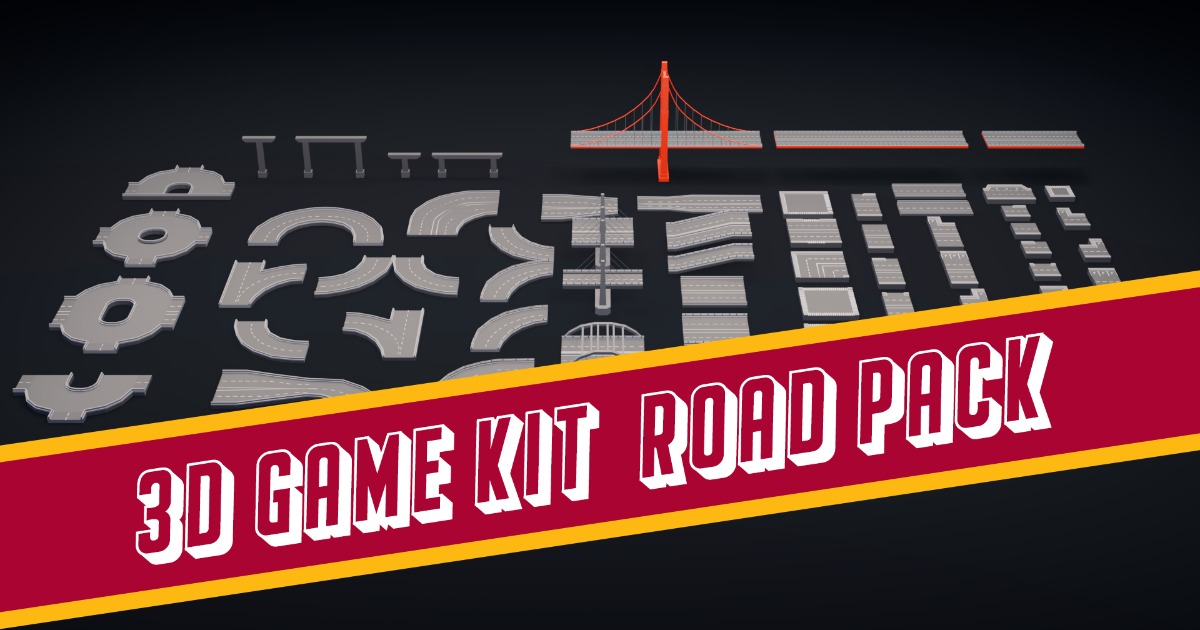 3D Game Kit-Road Pack | 3D 道路 | Unity Asset Store