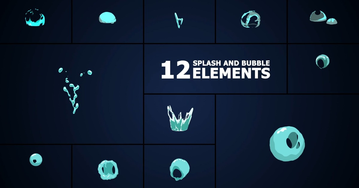 Splash And Bubble Elements (03.03.25) | 2D Textures & Materials | Unity ...