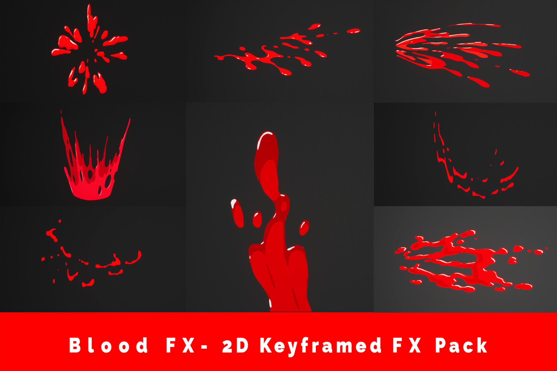 Blood 2D FX | ビジュアルエフェクト | Unity Asset Store