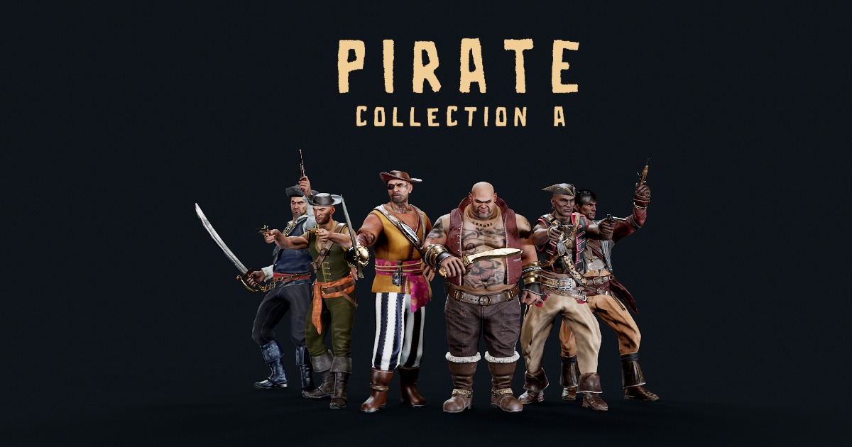 PIRATE_R_PACK_A | 3D Humanoids | Unity Asset Store