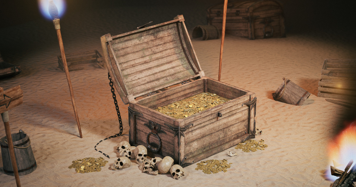 Treasure pirates set 1 | 3D Props | Unity Asset Store