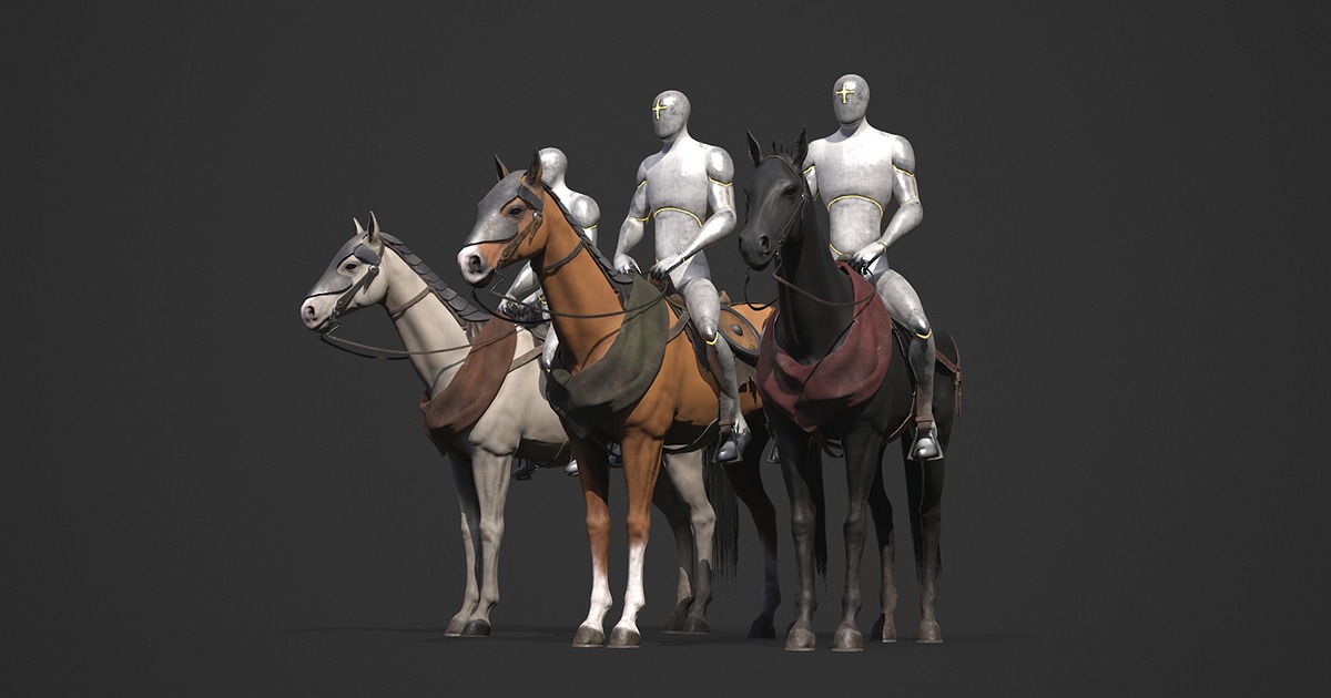 Classic Horse 2.0 - Medieval Type | 3D Animals | Unity Asset Store