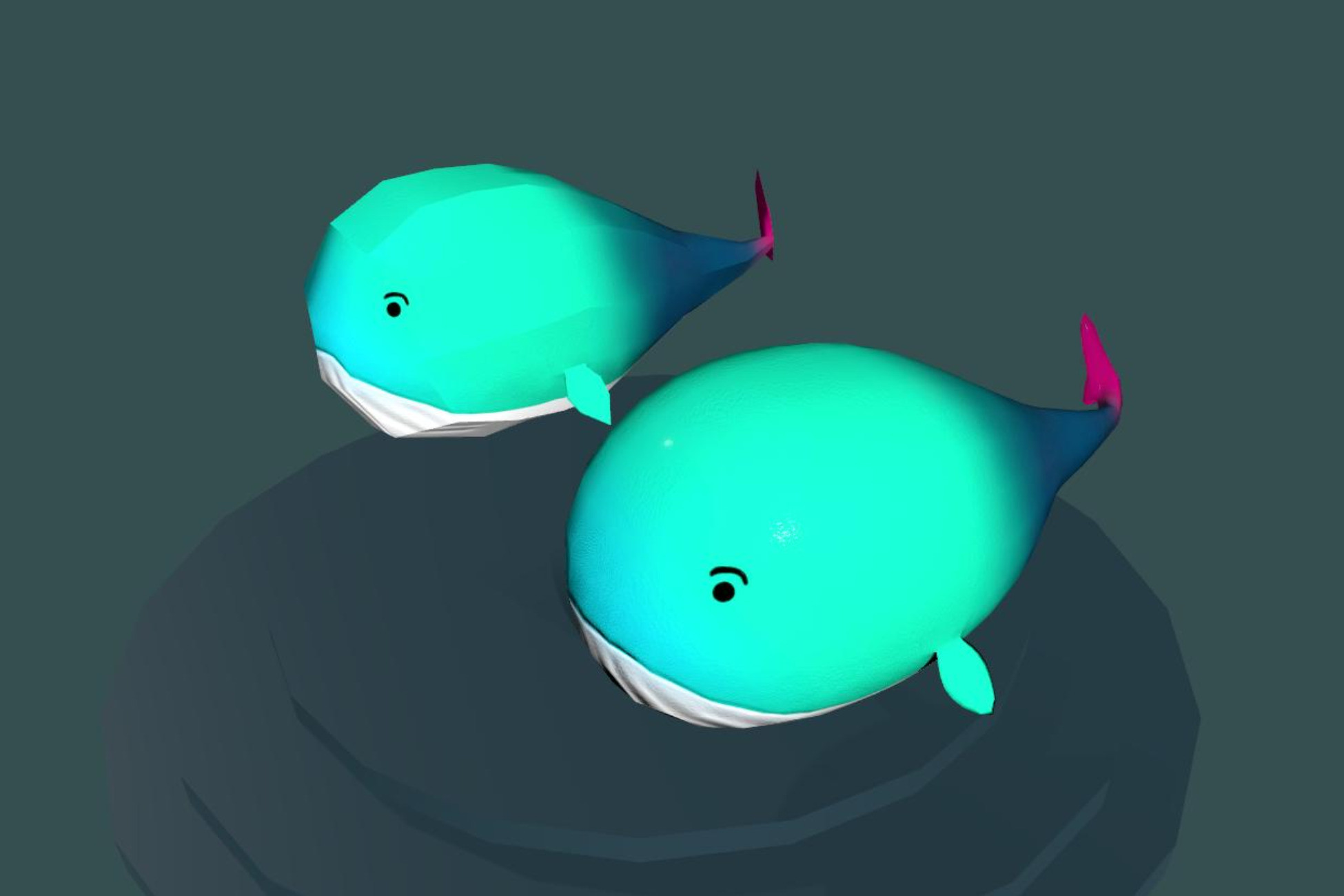 Cartoon Whale low poly | Characters | Unity Asset Store