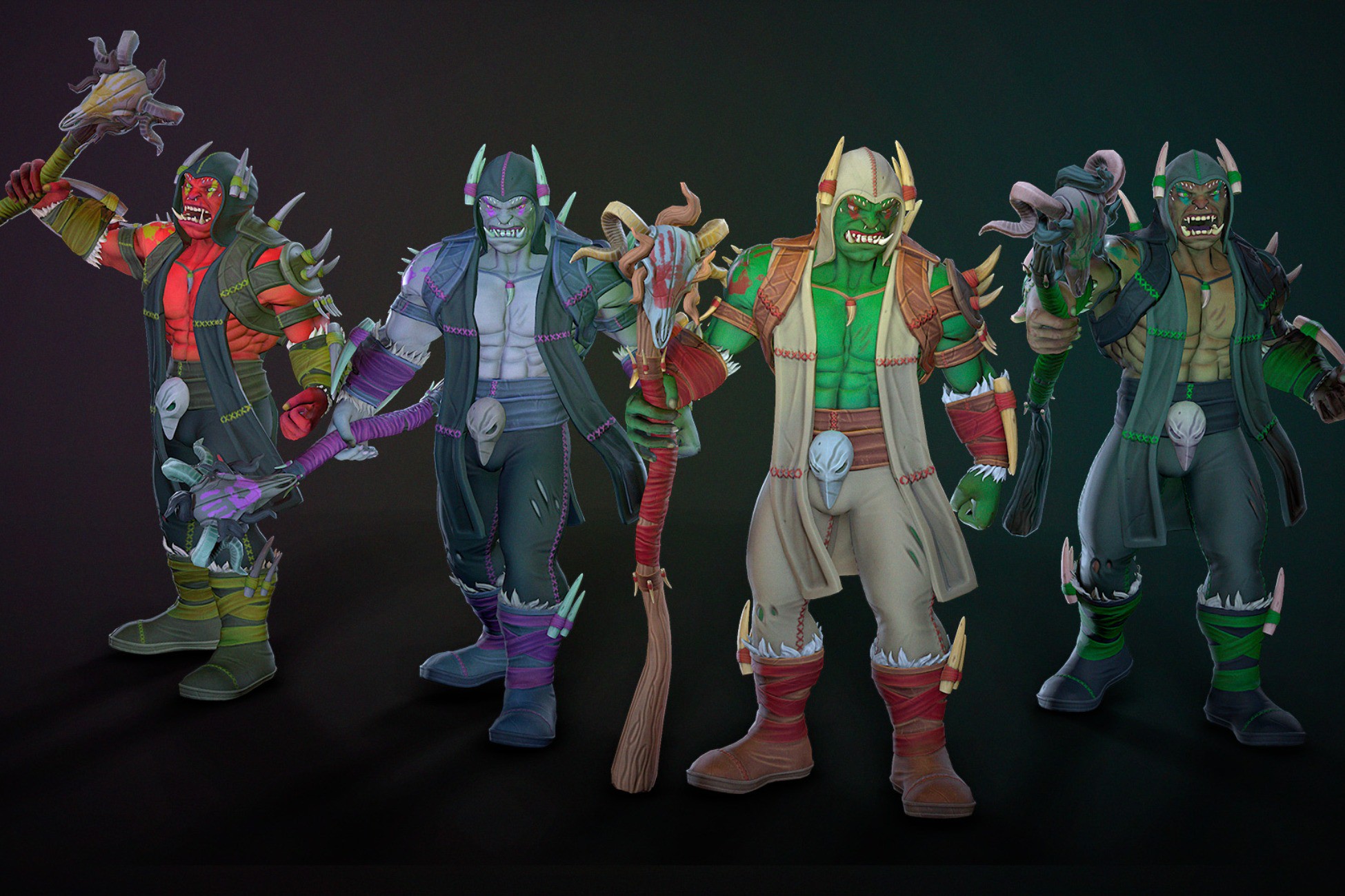 OrcShaman_1 | 3D 人形角色 | Unity Asset Store