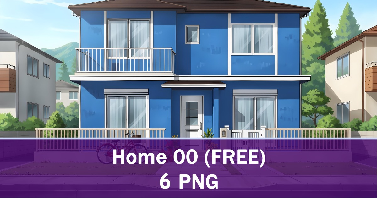 Anime Home (FREE) 6 4K Backgrounds | 2D Environments | Unity Asset Store