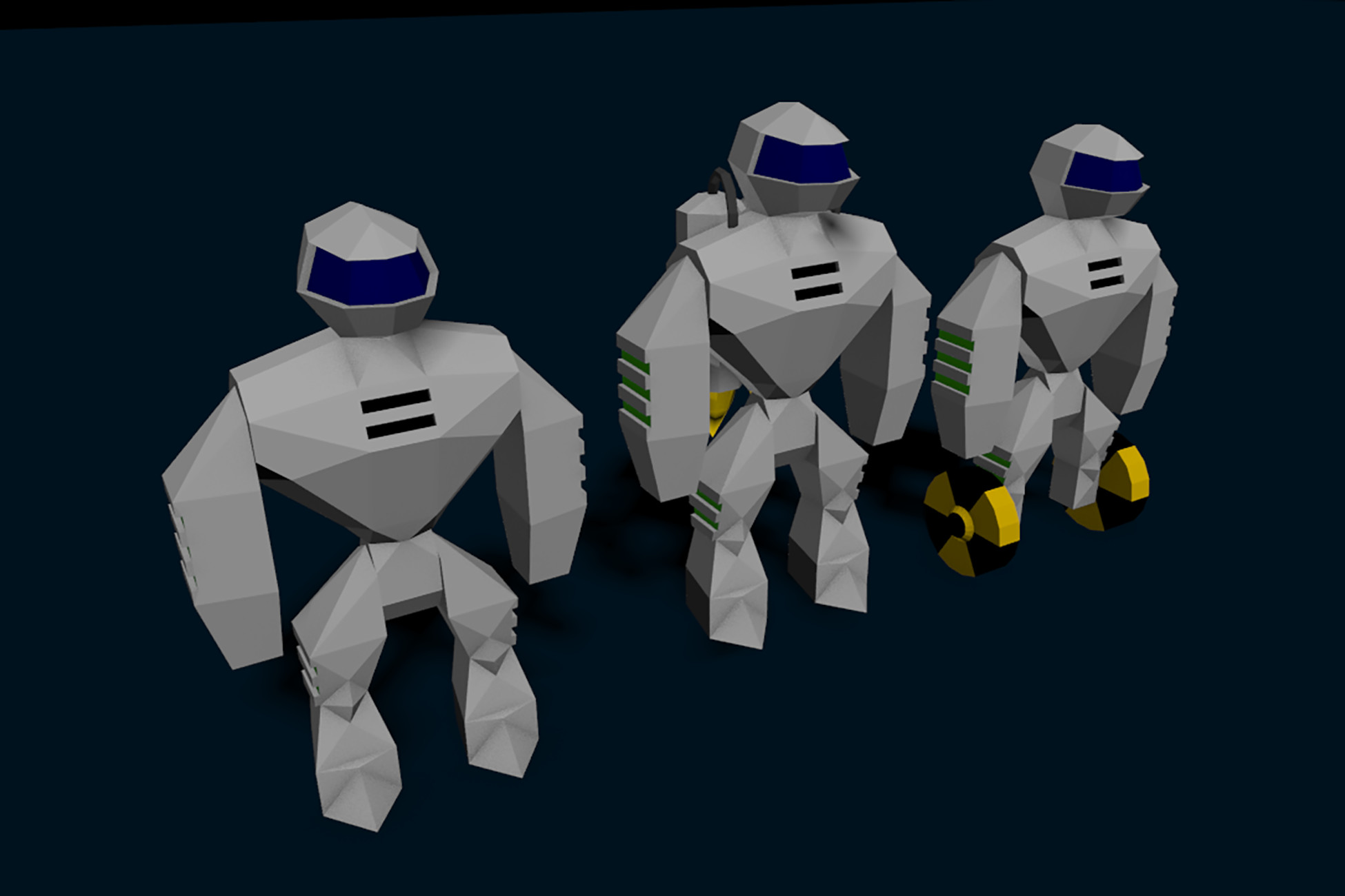 Robot JR-1 (animated) + mod1 & mod2 | 3D Robots | Unity Asset Store