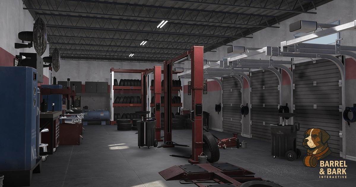 Tire Repair Shop | 3D Industrial | Unity Asset Store