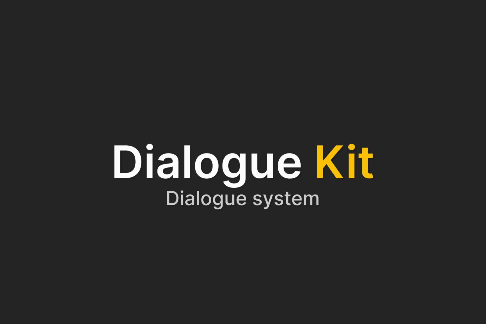Dialogue Kit: Dialogue System | Utilities Tools | Unity Asset Store