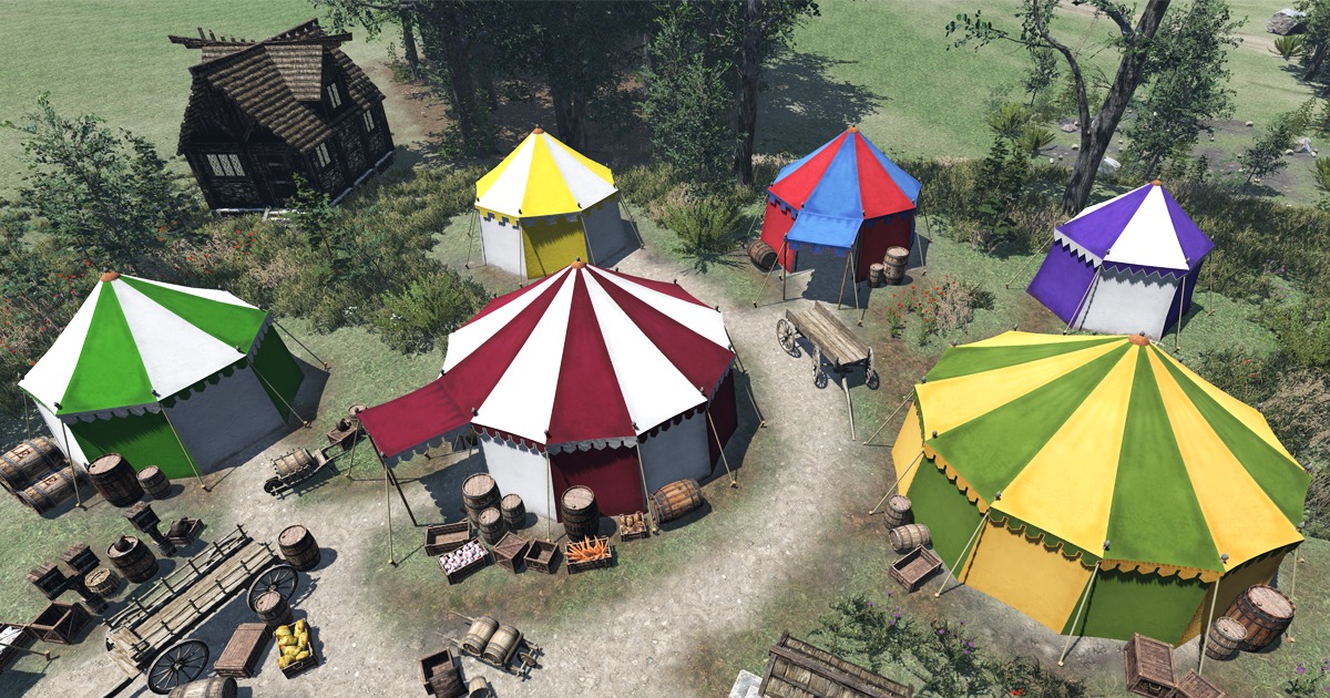 Medieval & Carnival Tents | 3D Fantasy | Unity Asset Store