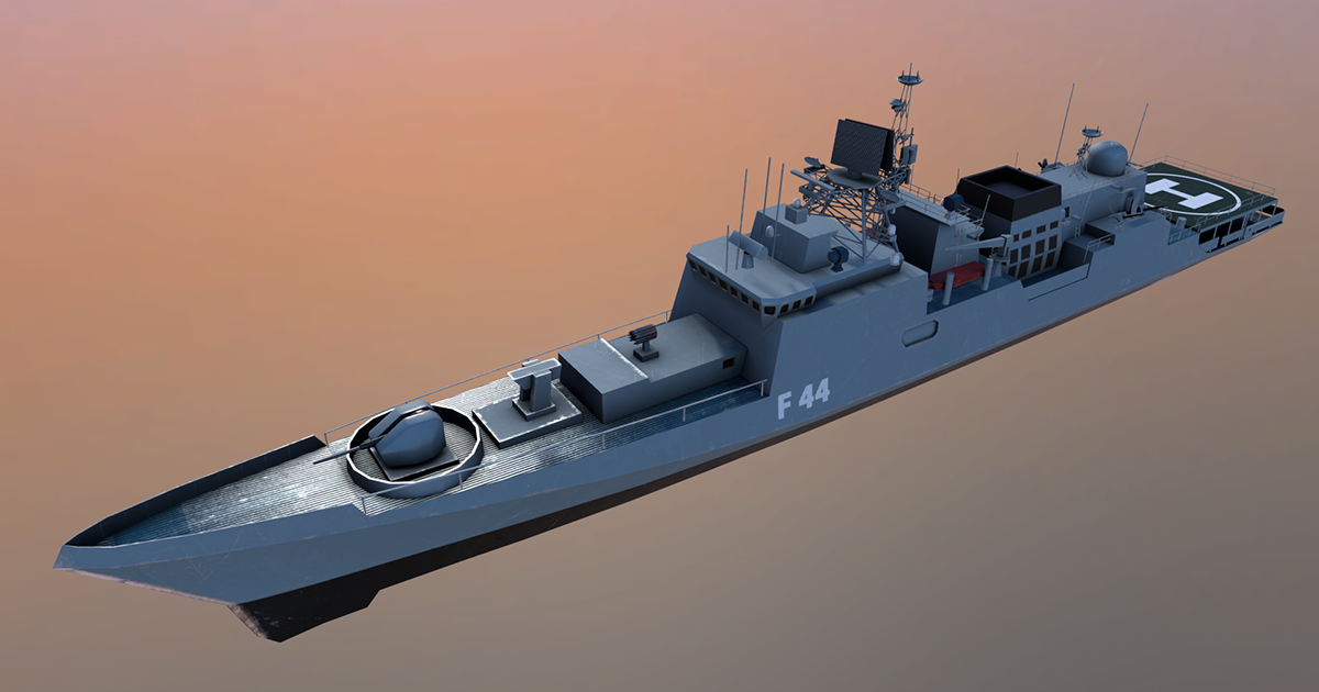 Warship vessel 3d model "Talwar" | 3D | Unity Asset Store