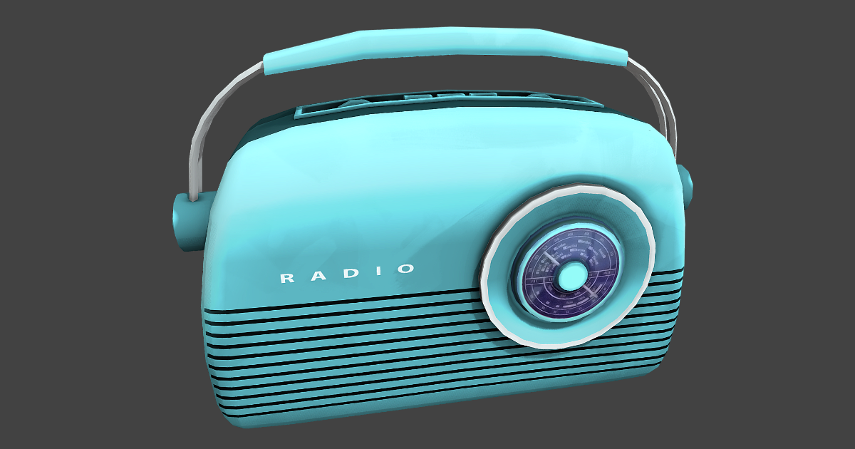 Radio 50s [Retro Electronics] | 3D Electronics | Unity Asset Store