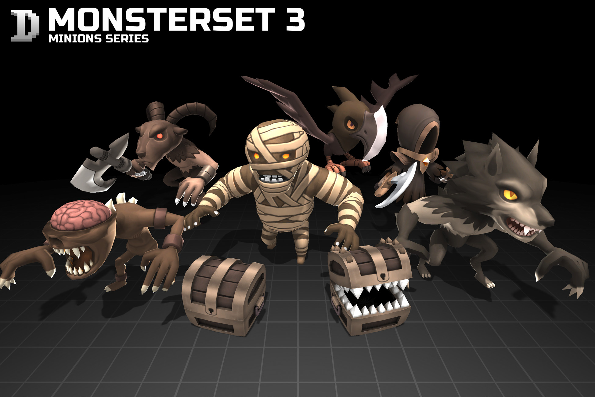 Minions Series - Monsterset 03 | 3D Creatures | Unity Asset Store