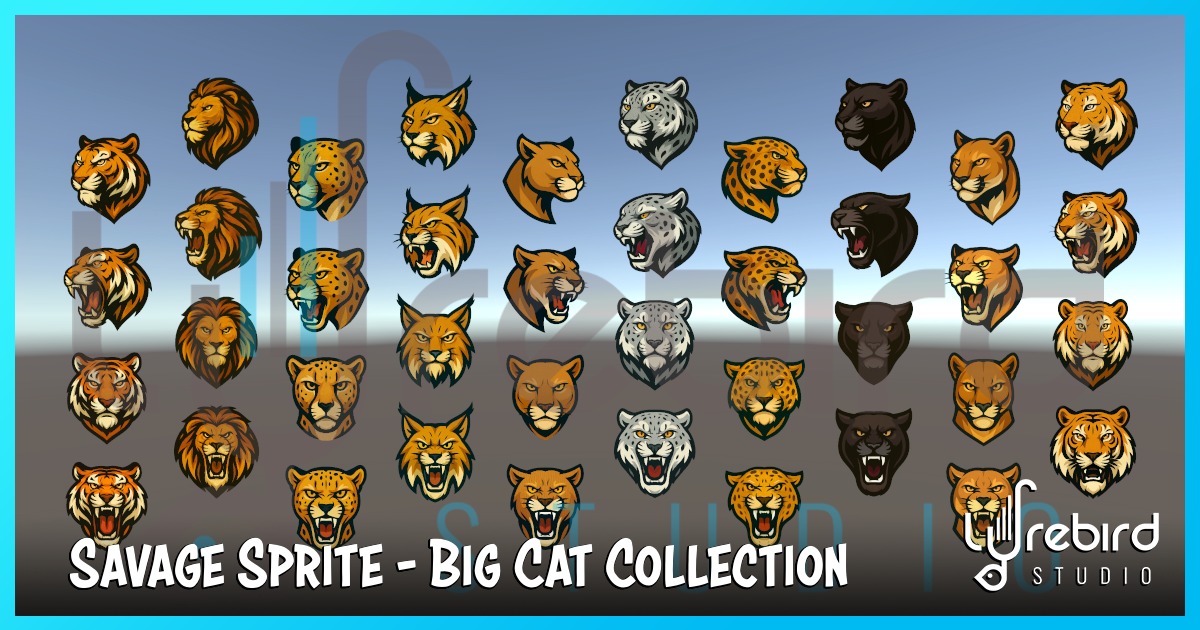 Savage Sprite - Big Cat Collection | 2D Icons | Unity Asset Store