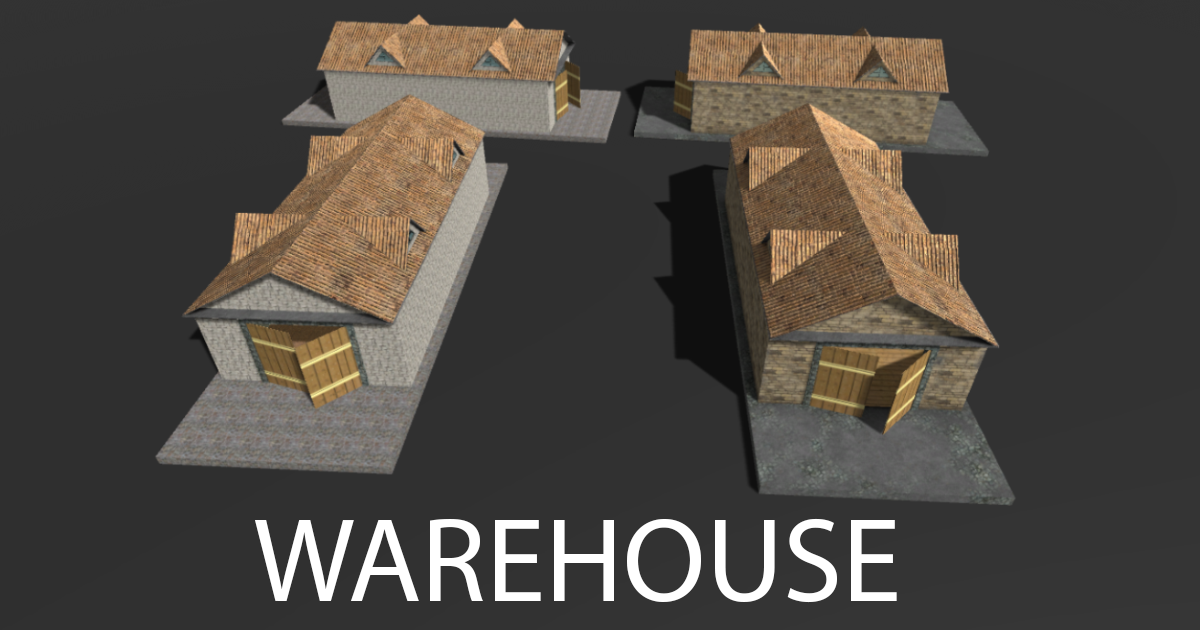 Warehouse models | 3D 歴史的建造物 | Unity Asset Store