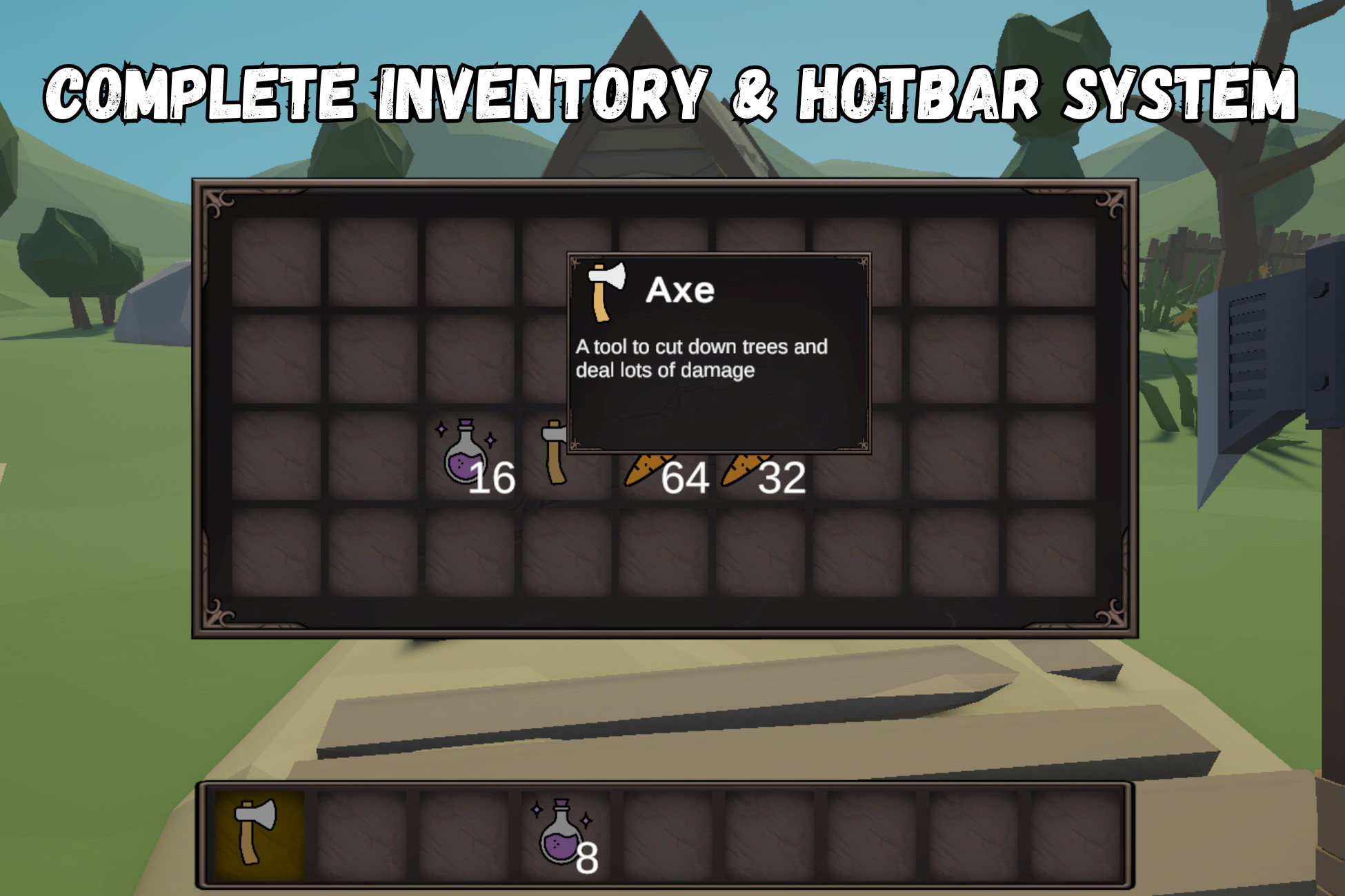 Drag & Drop Inventory & Hotbar Framework | GUI Tools | Unity Asset Store