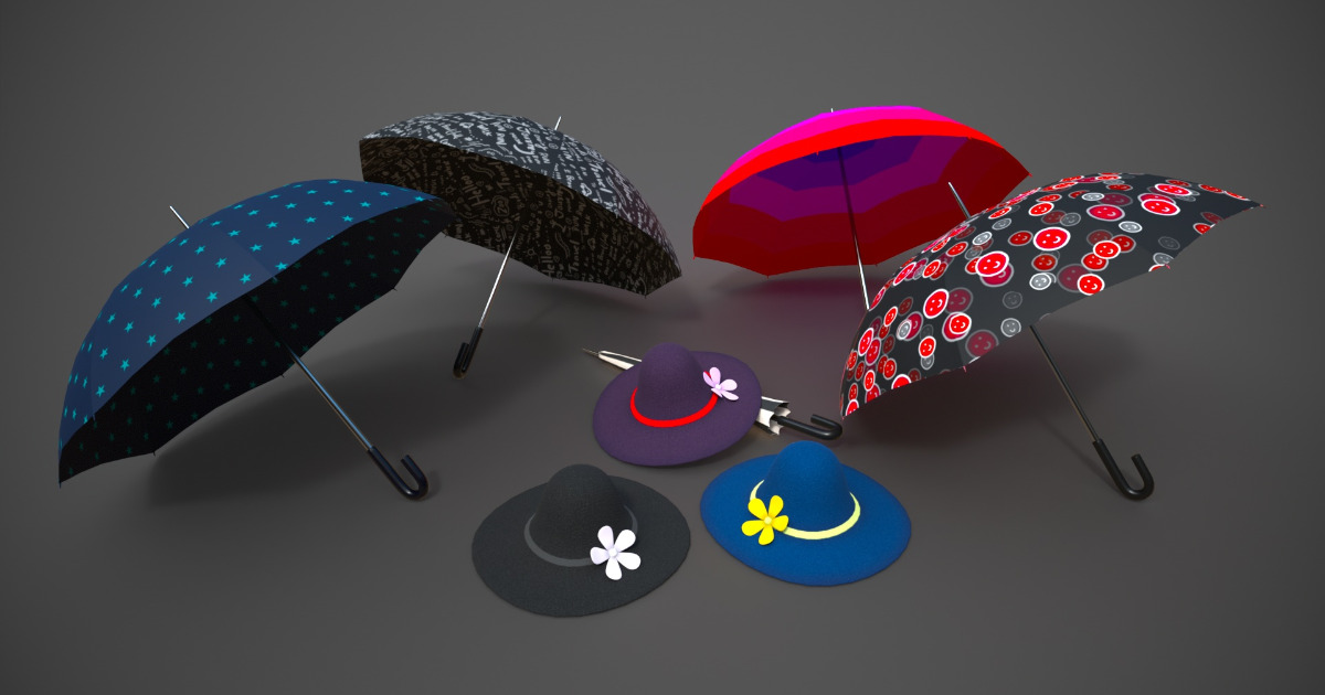 Umbrella (low-poly) | 3D Props | Unity Asset Store