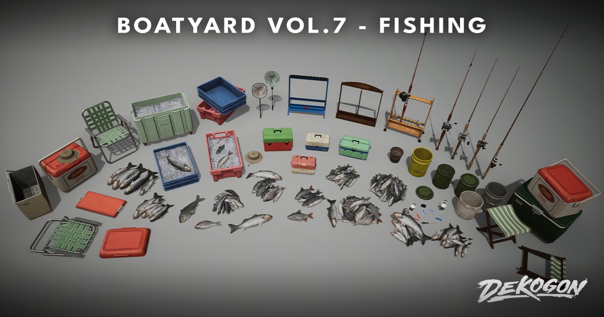 Boatyard VOL.7 - Fishing | 3D Props | Unity Asset Store