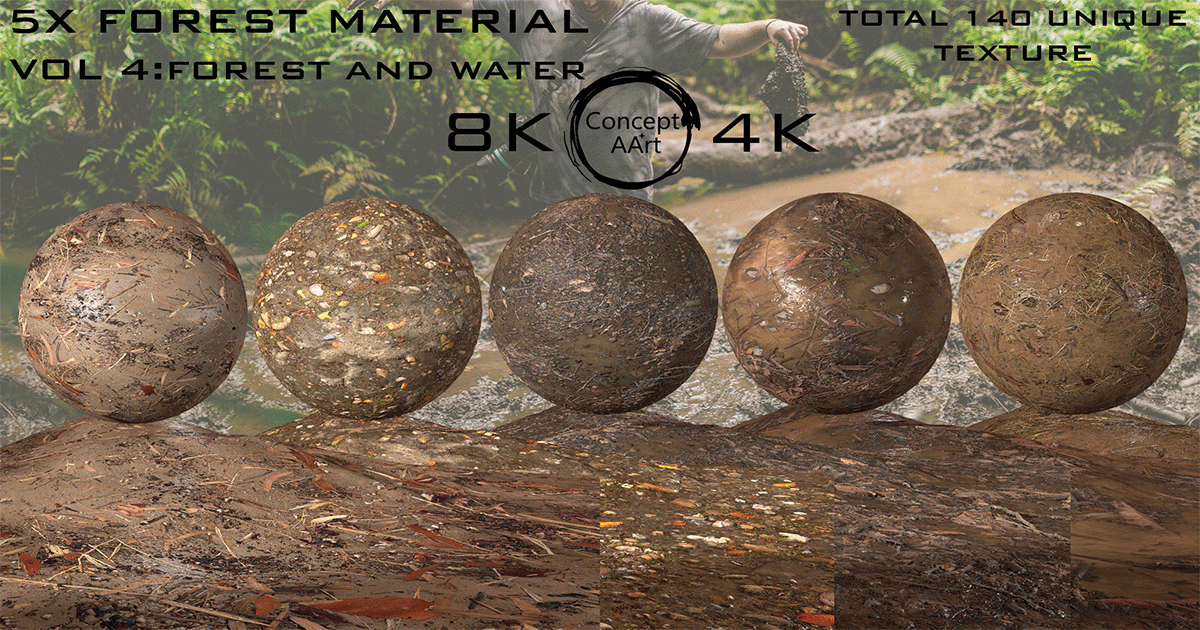 FOREST VOL4:FOREST AND WATER | 2D Textures & Materials | Unity Asset Store