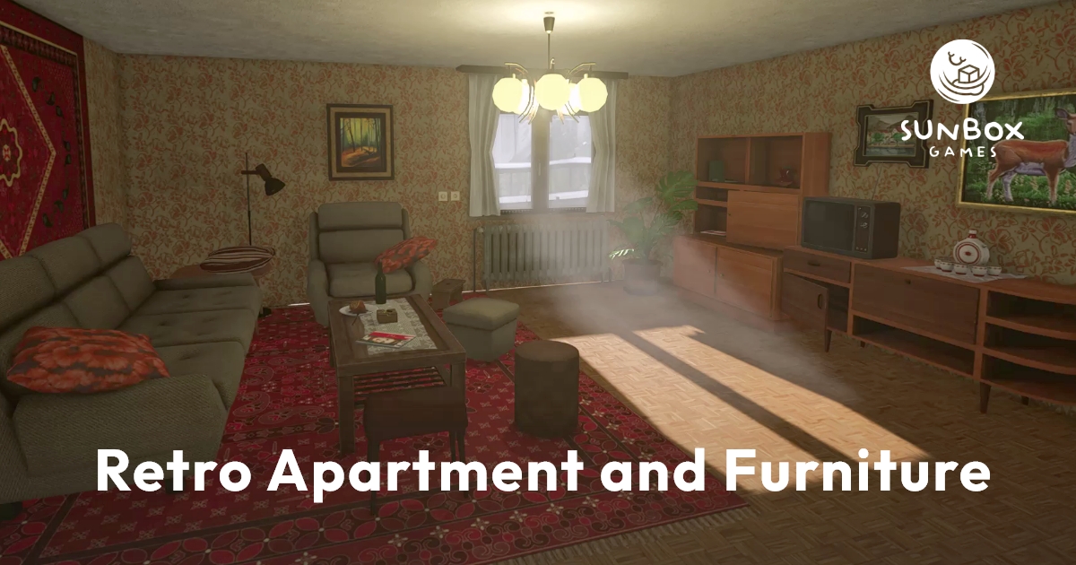 Retro Apartment and Furniture | 3D Interior | Unity Asset Store