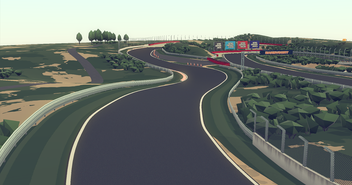 Cartoon Race Track Zandvoort | 3D Roadways | Unity Asset Store