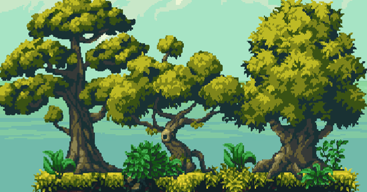 Magic Cliffs Foliage Expansion Pack | 2D Nature | Unity Asset Store