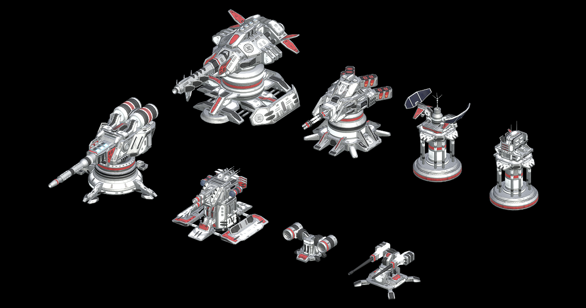 Scifi Turrets Collection | 3D Weapons | Unity Asset Store