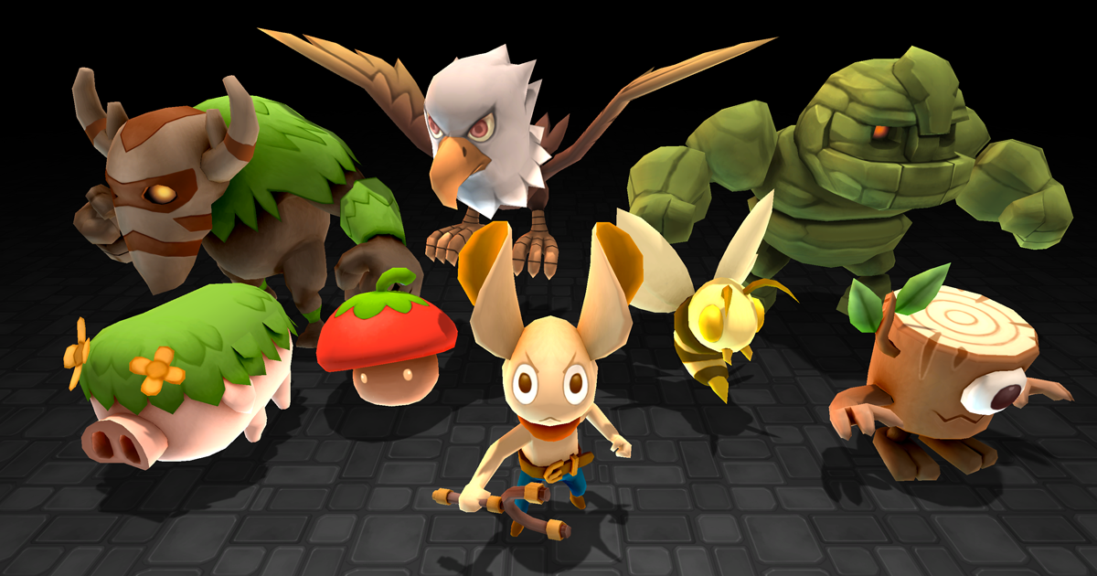 Minions Series - Monsterset 01 | 3D Creatures | Unity Asset Store