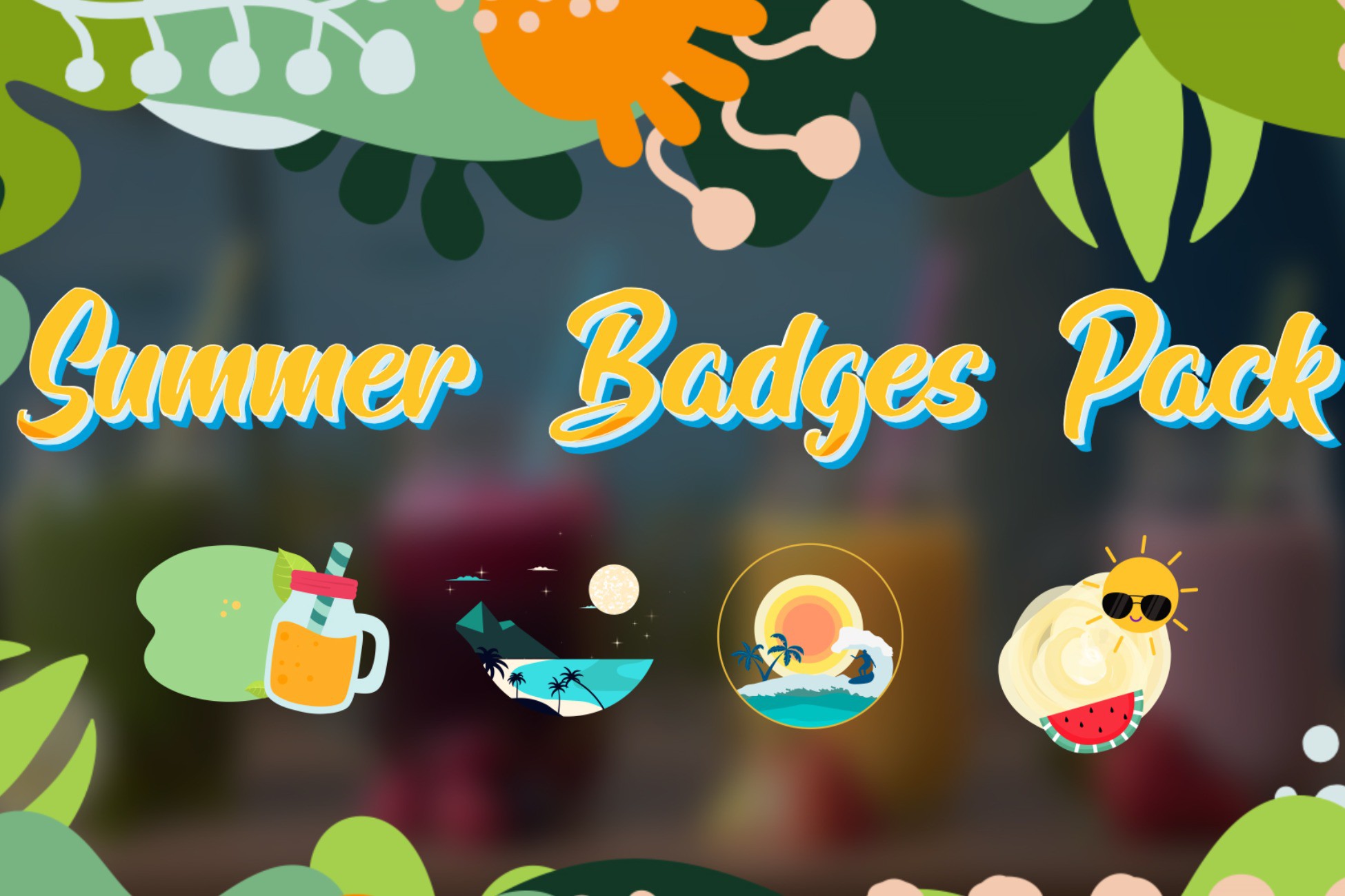 Summer Badges Pack by FXMonster