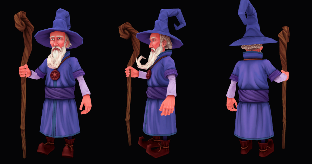 Hand Painted Wizard | Characters | Unity Asset Store