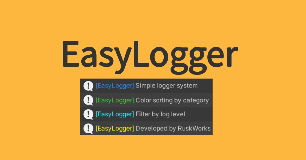EasyLogger - Category Based Log Management | Utilities Tools | Unity ...