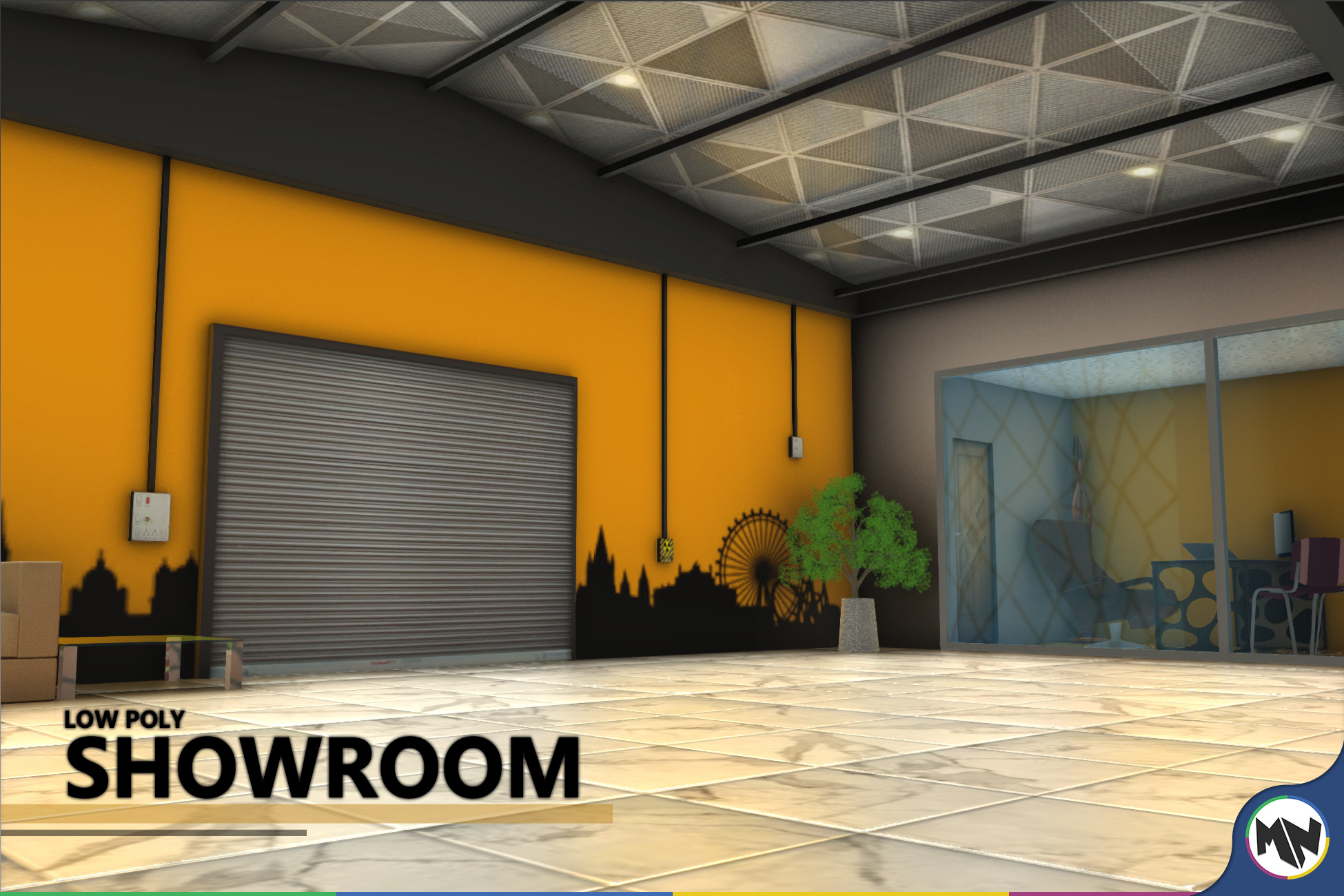 Low Poly Show Room (HQ) | 3D Environments | Unity Asset Store
