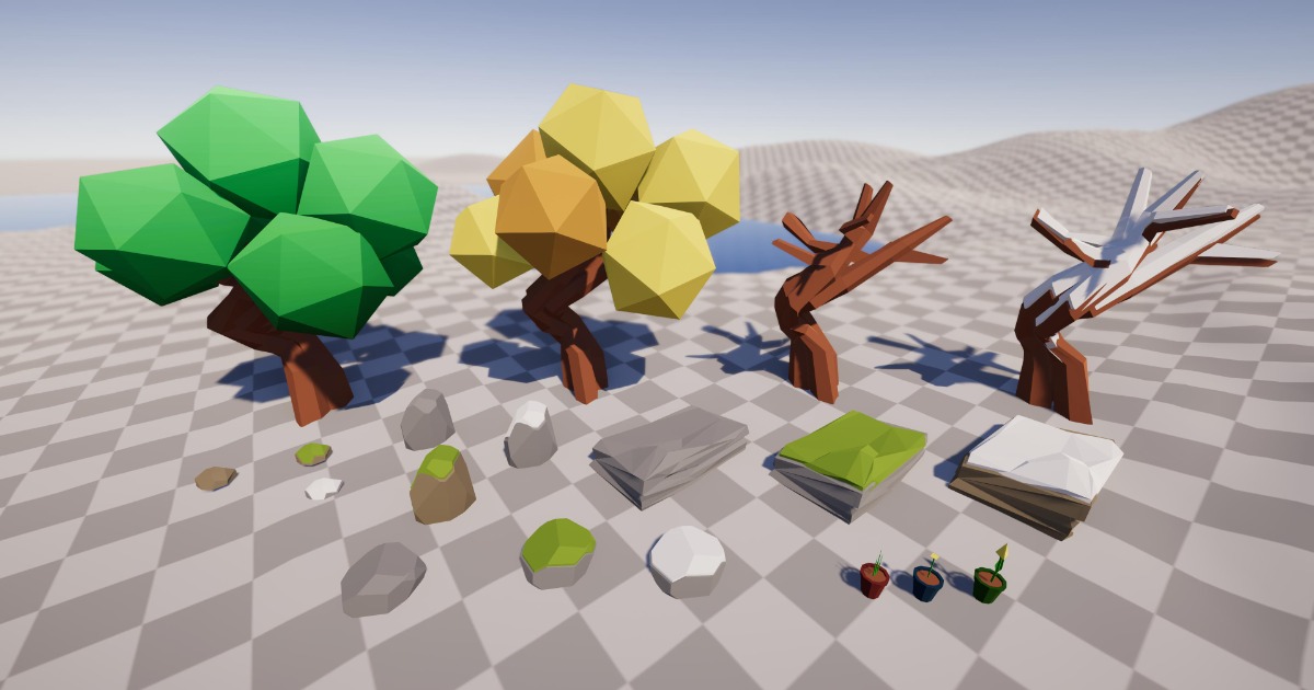 Low Poly Nature Pack (4 Seasons) | 3D Landscapes | Unity Asset Store